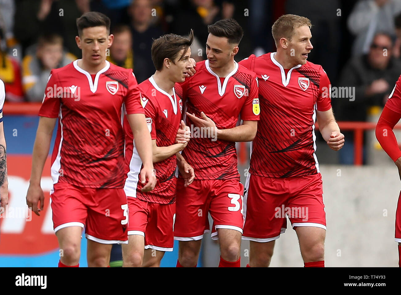 Morecambe, UK. 04th May, 2019. Aaron Collins of Morecambe (31 ...
