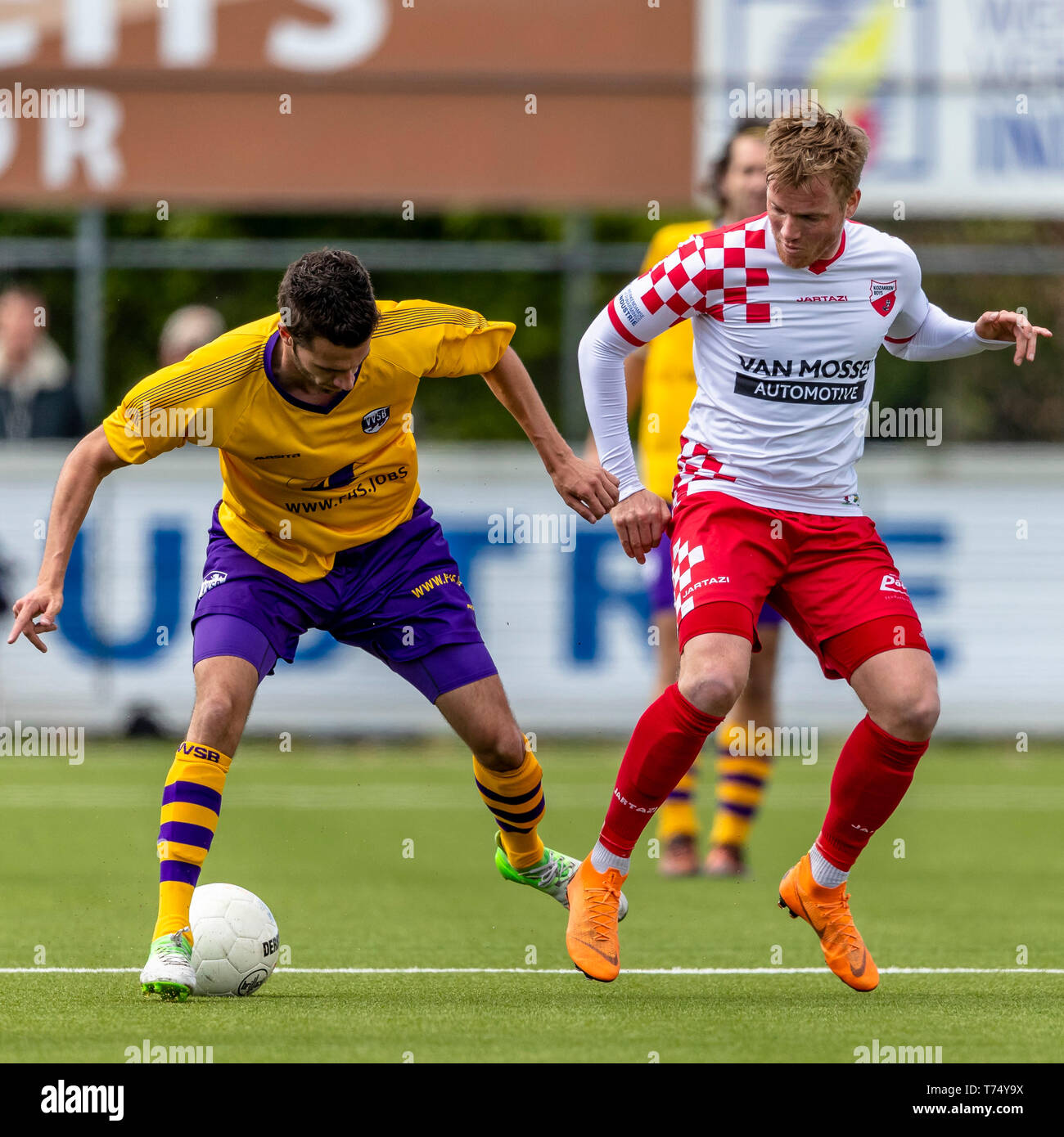 WERKENDAM, Netherlands. 04th May, 2019. football, Kozakken Boys stadium ...