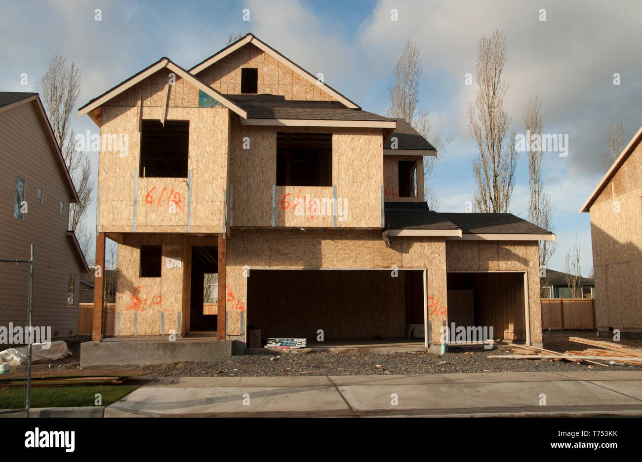 New Homes under construction in Monroe,Washington north of Seattle ...