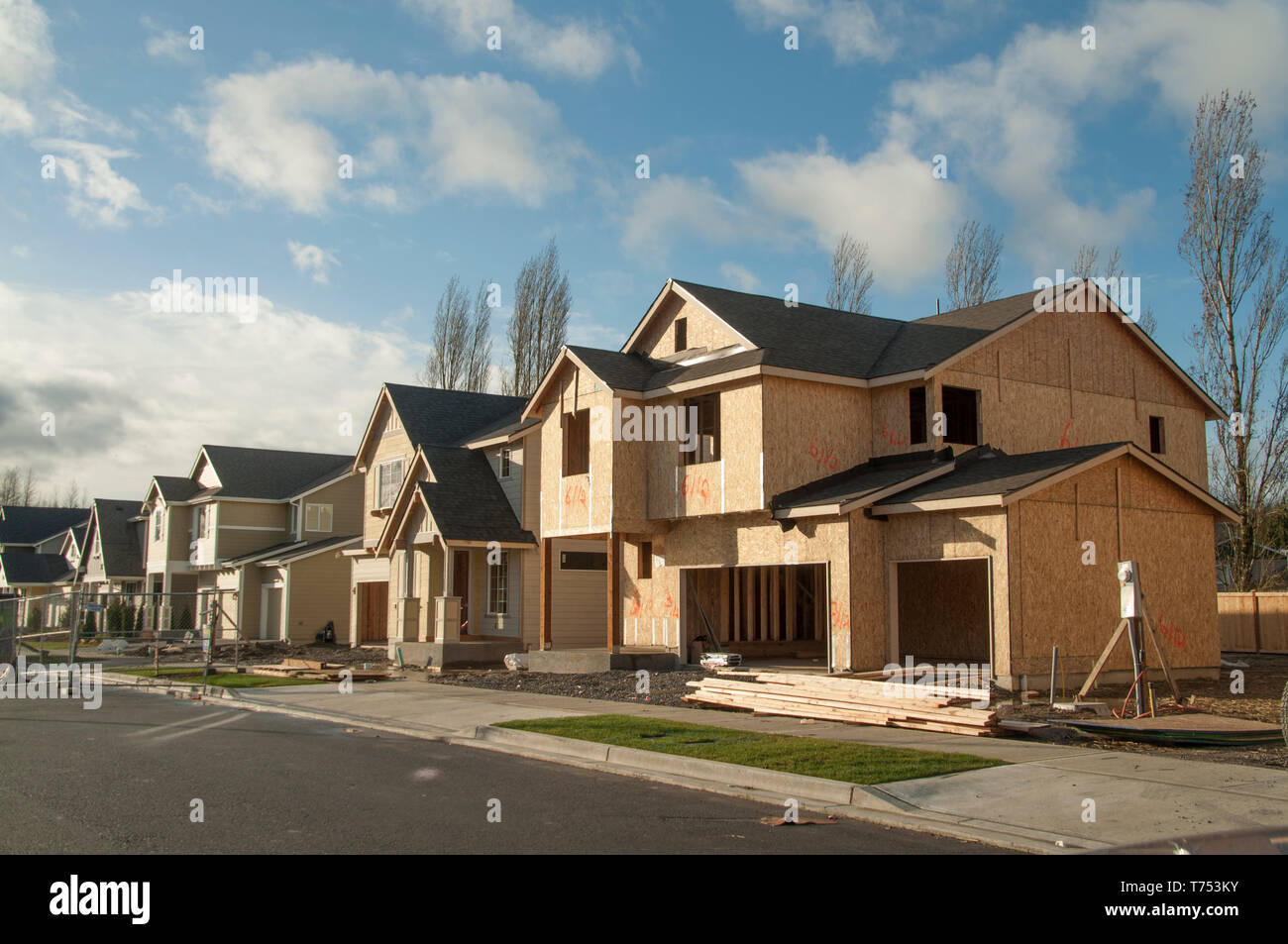 New Homes under construction in Monroe,Washington north of Seattle ...