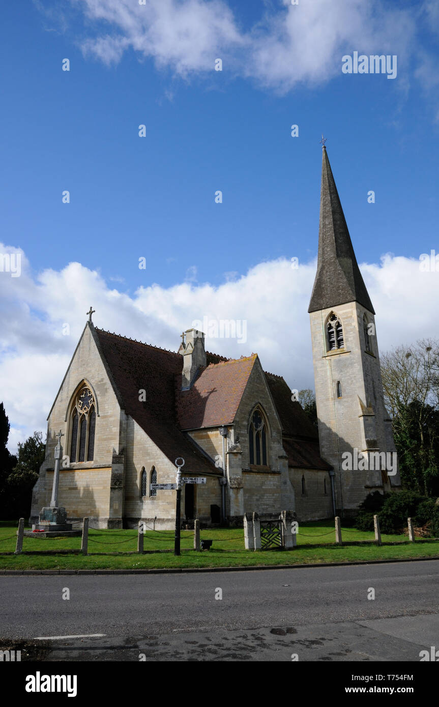 St James the Great Church, Waresley, Cambridgeshire, was built in1857 ...
