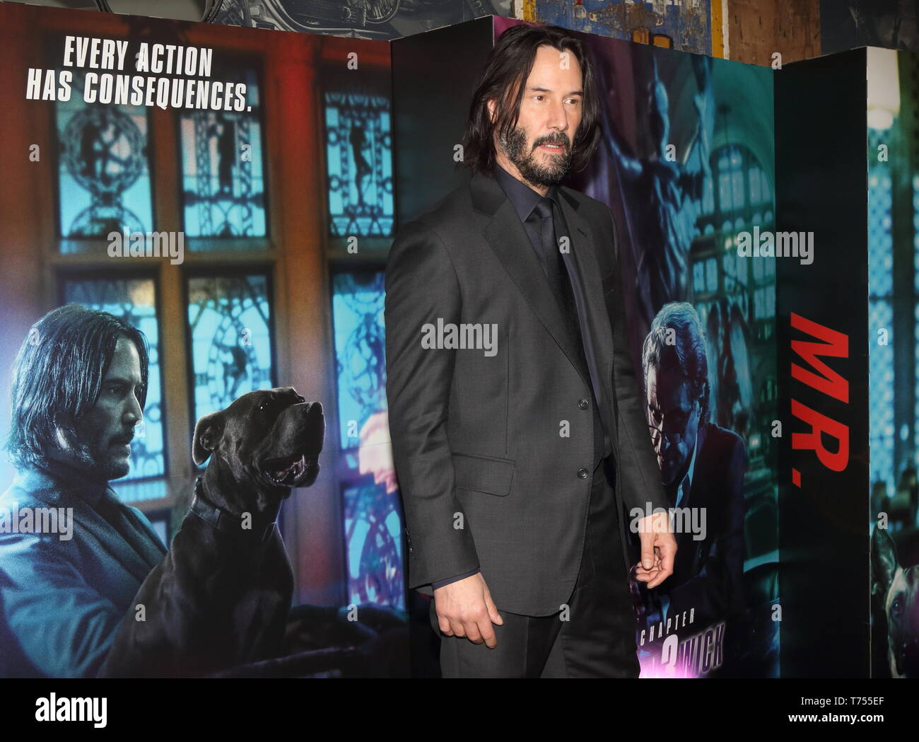 Keanu Reeves seen attending the John Wick: Chapter 3 Parabellum, a ...