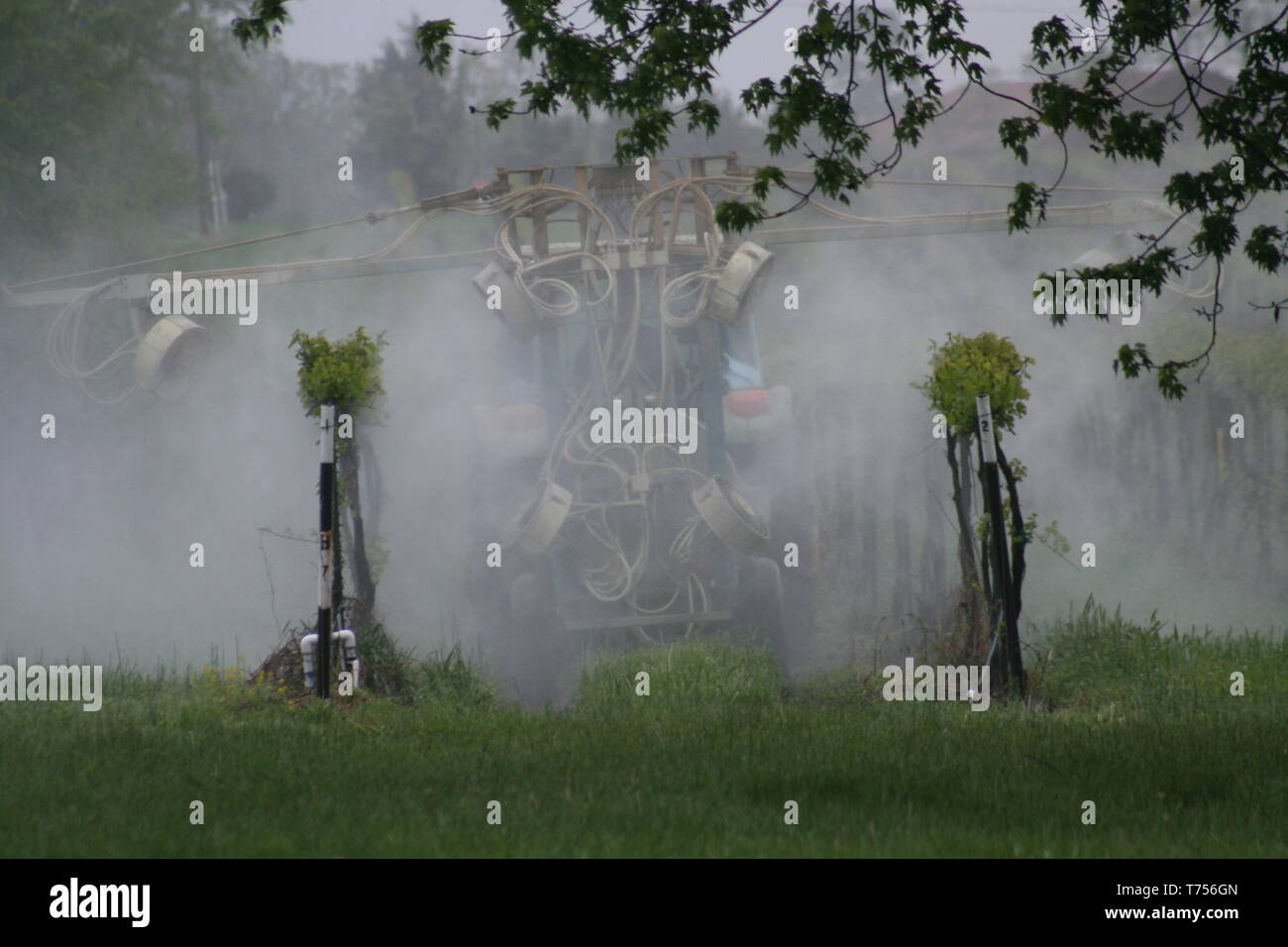 End of Row Turn Stock Photo - Alamy