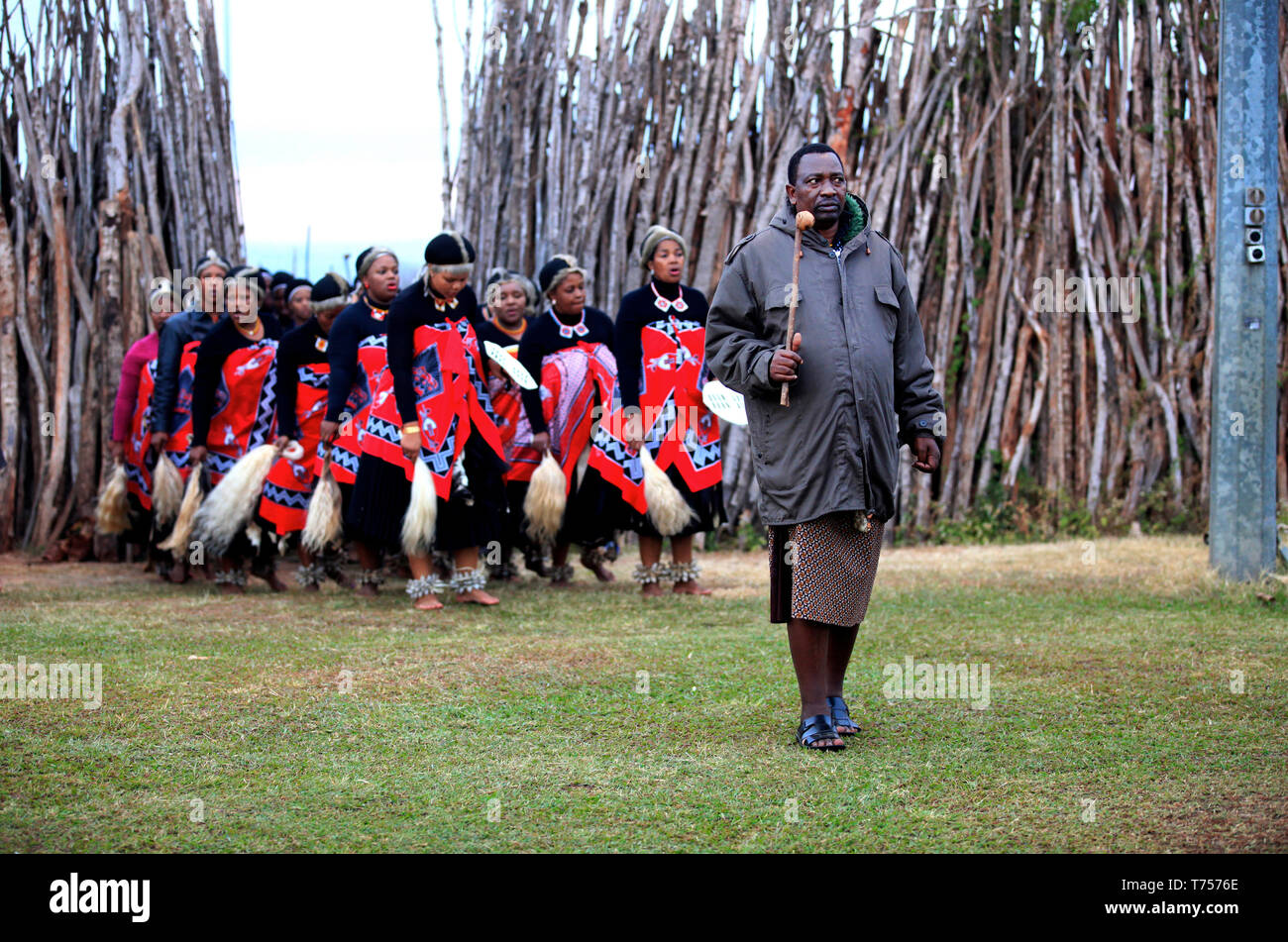 Day 2: The bride’s uncles escorts the royal family out of the cattle ...