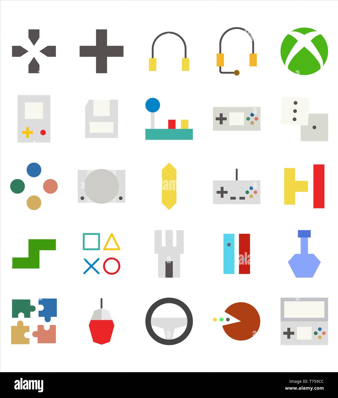 Video game console icons hi-res stock photography and images - Alamy