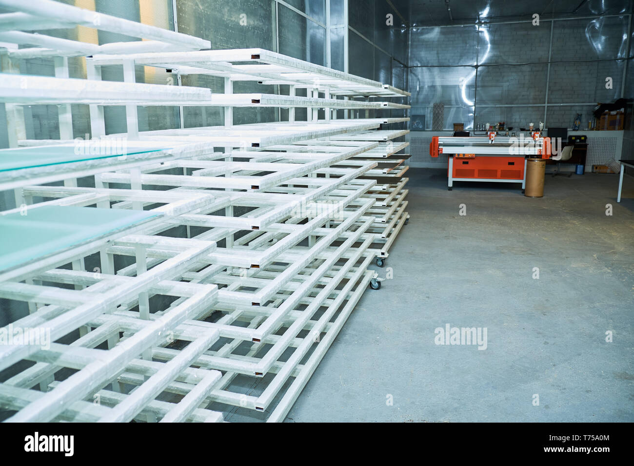 manufacture of steel doors, welding of metal doors, production 4k Stock ...