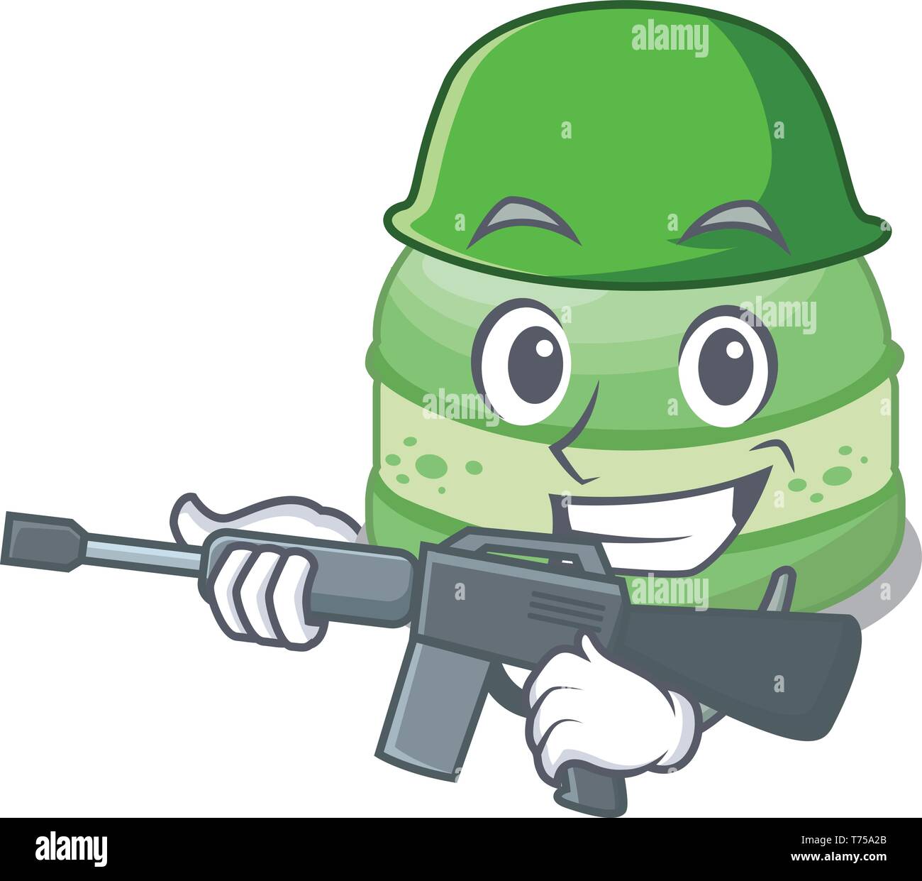 Army pistachios cake in the saucer cartoon Stock Vector Image & Art - Alamy