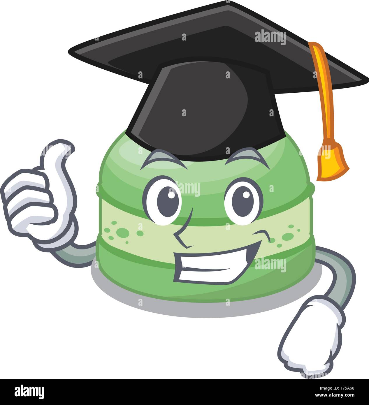 Graduation pistachio cake in the cartoon fridge Stock Vector Image ...