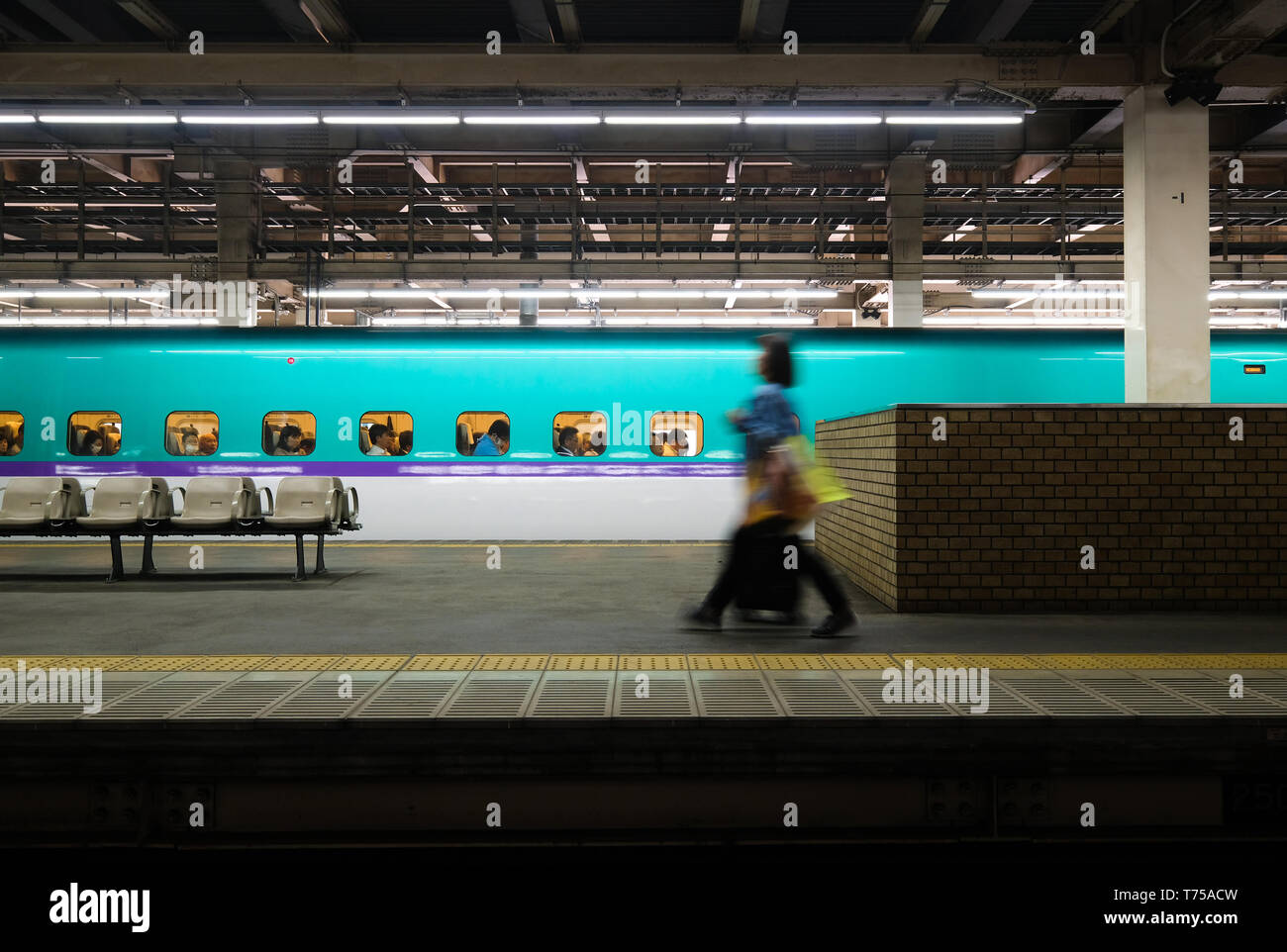 Hayabusa e5 shinkansen bullet train hi-res stock photography and images ...