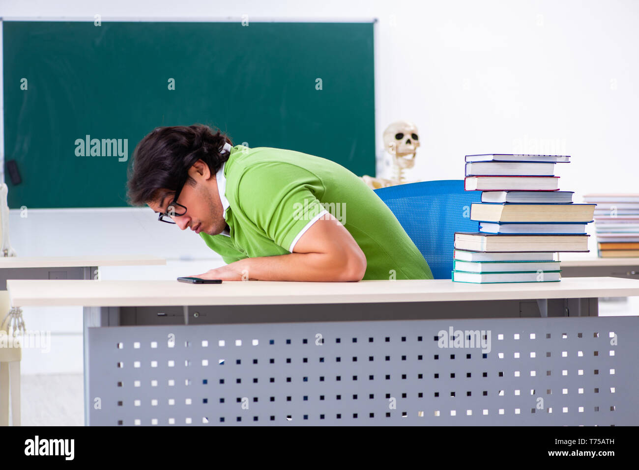 Boy vomiting at school hi-res stock photography and images - Alamy