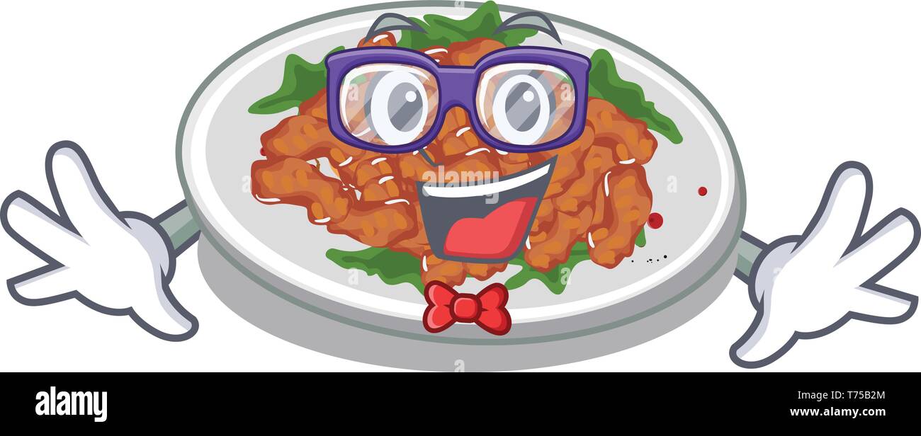 Geek sesame chicken isolated with the cartoon Stock Vector Image & Art ...