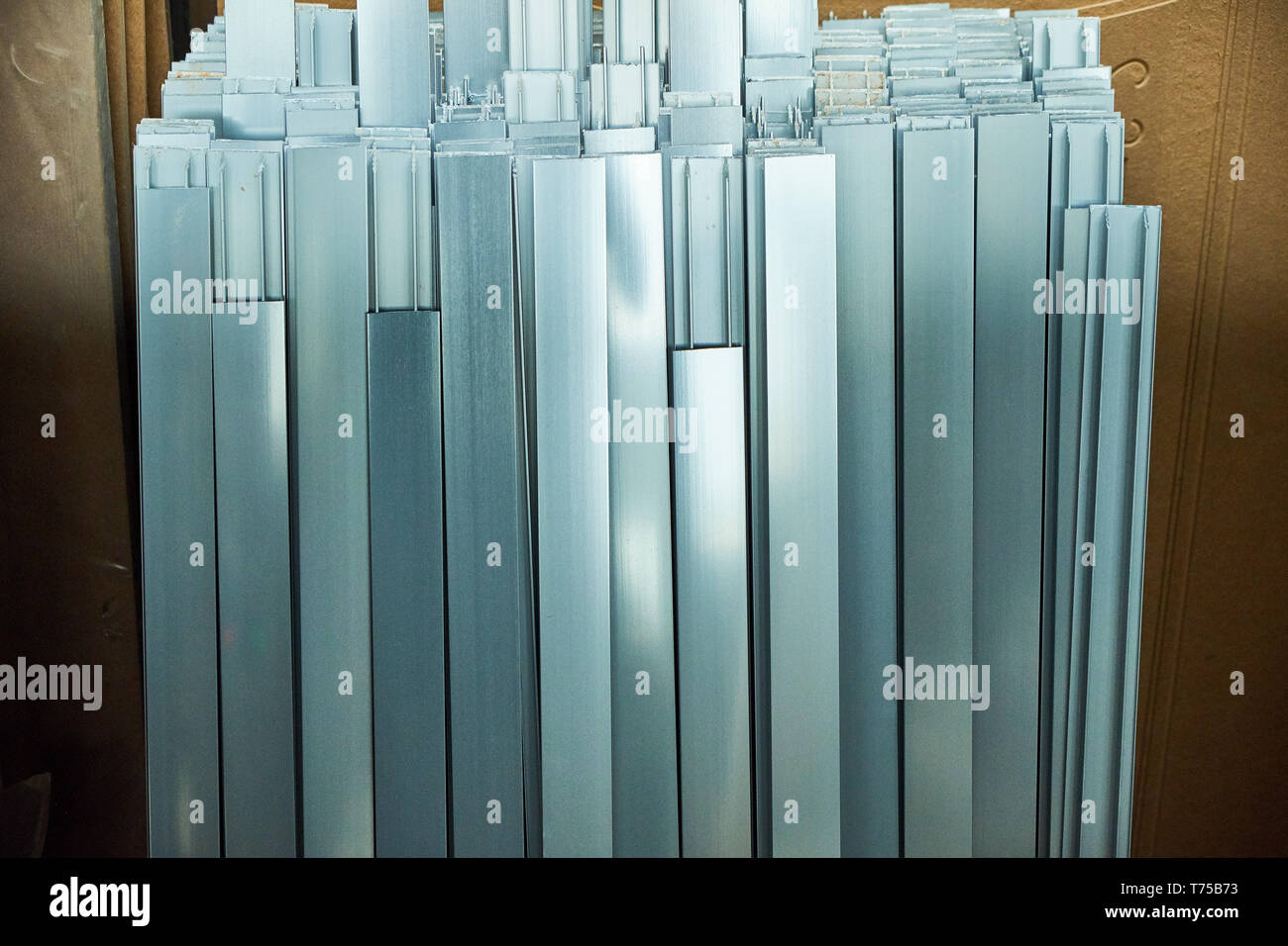 warehouse of finished and packed doors, production of interior and ...