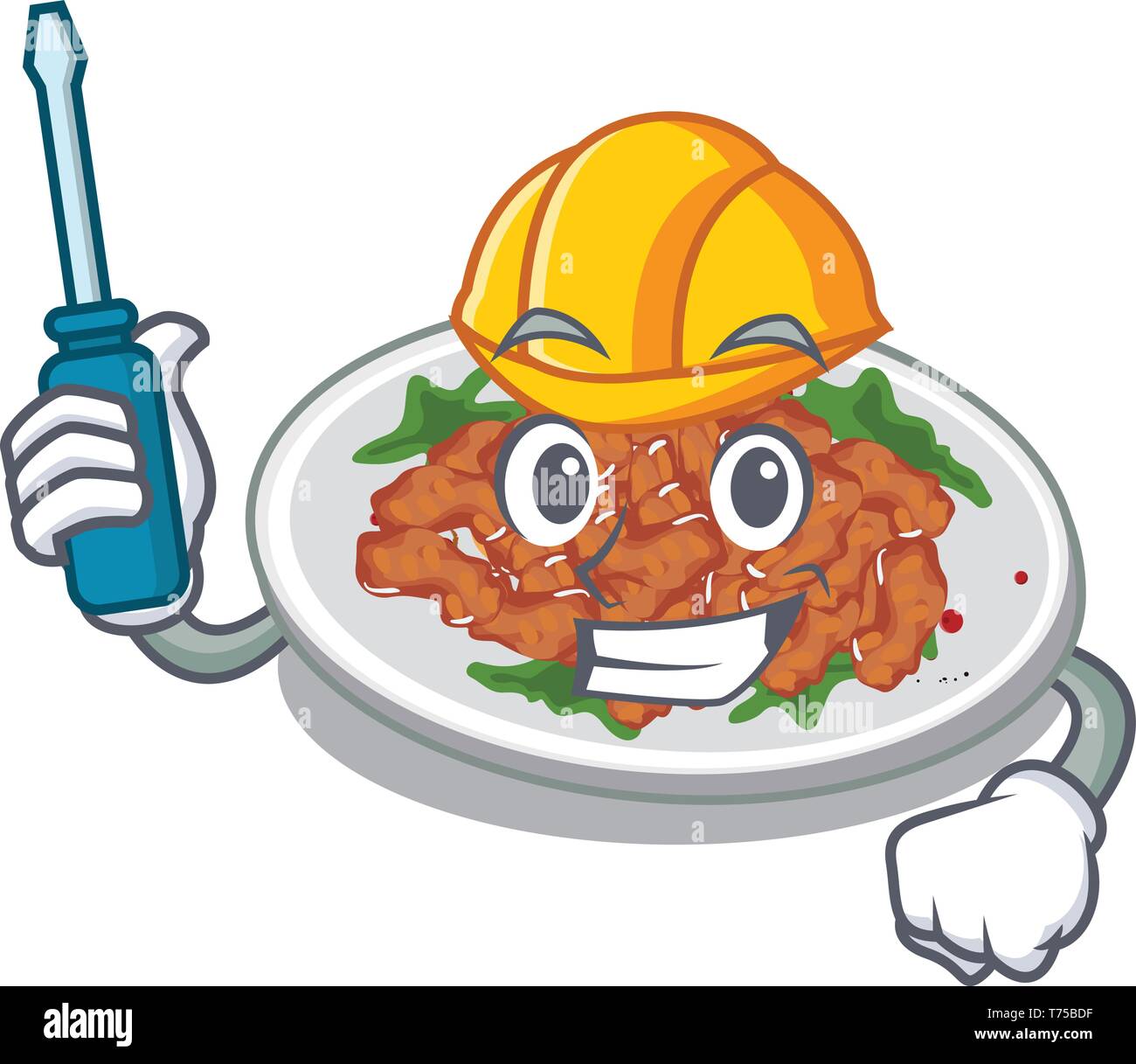 Automotive sesame chicken in the character shape Stock Vector Image ...