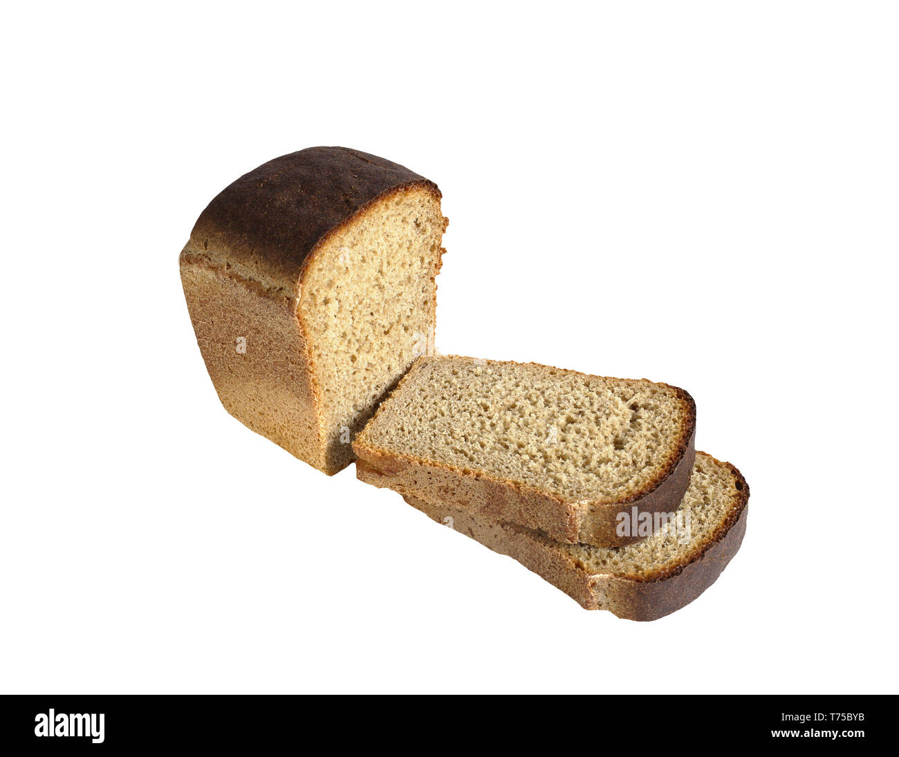 tasty and healthy bread for a healthy diet. isolated on white ...