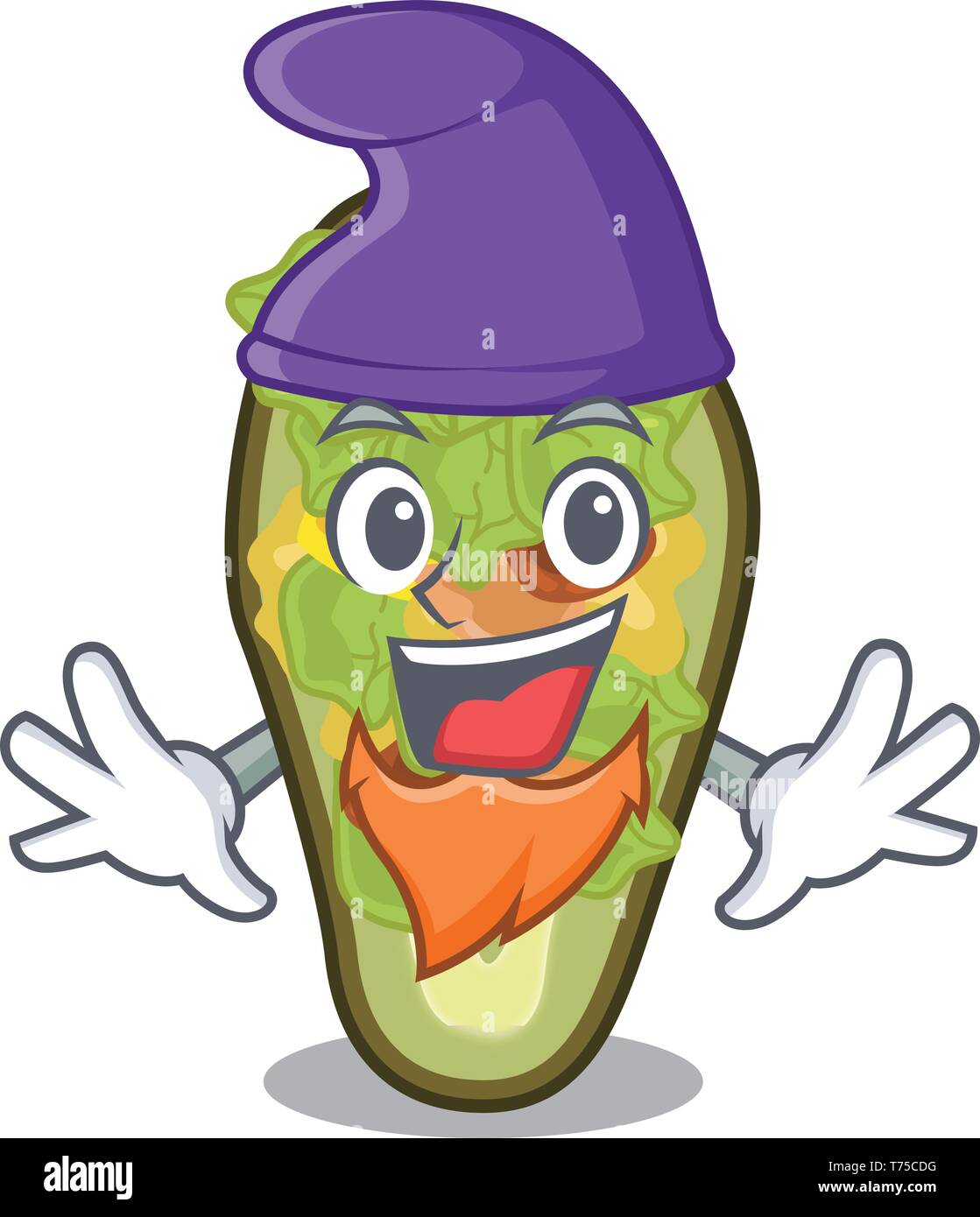 Elf stuffed avocado isolated with the cartoon Stock Vector Image & Art ...