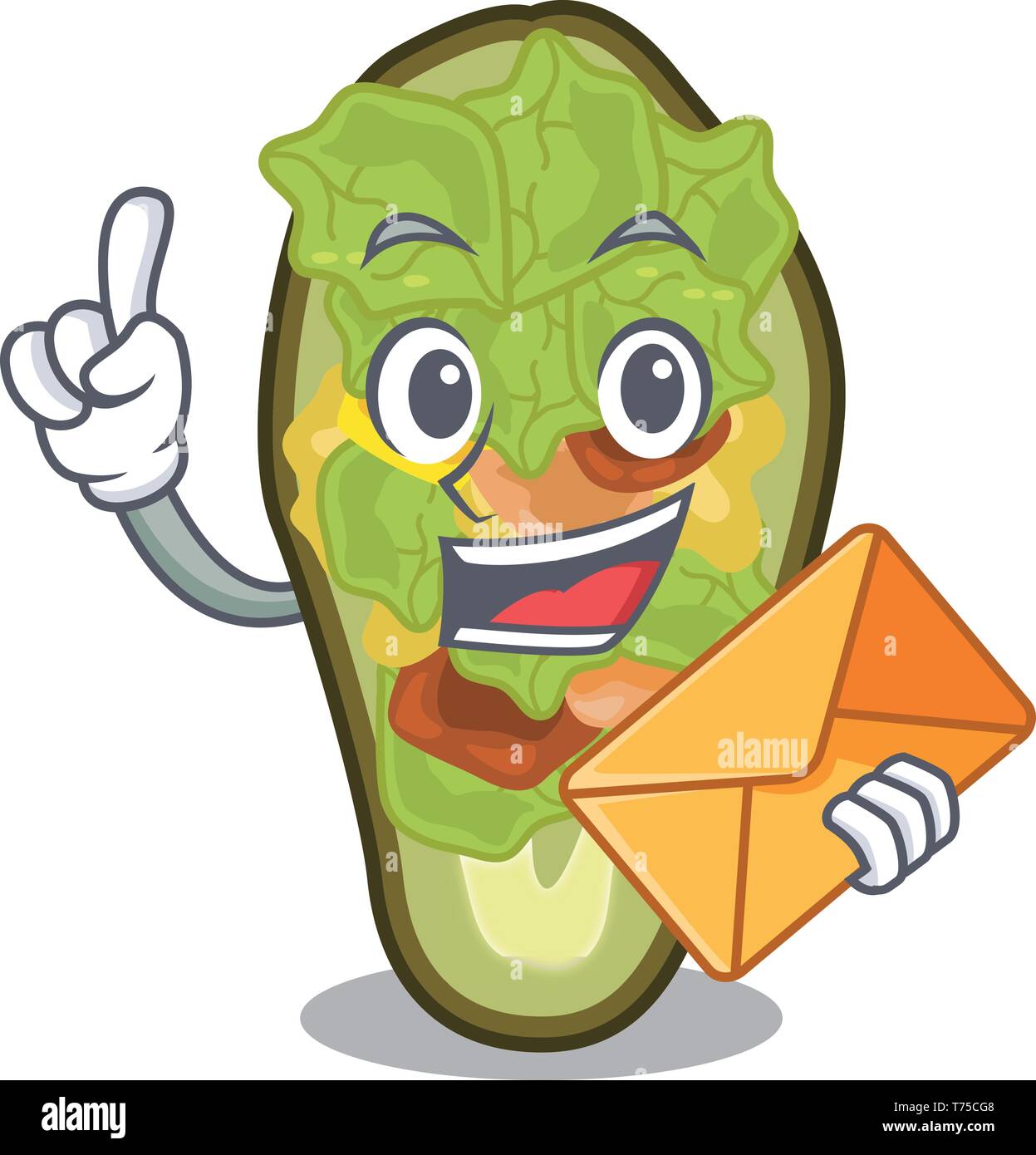 Shrimp stuffed avocado Stock Vector Images - Alamy