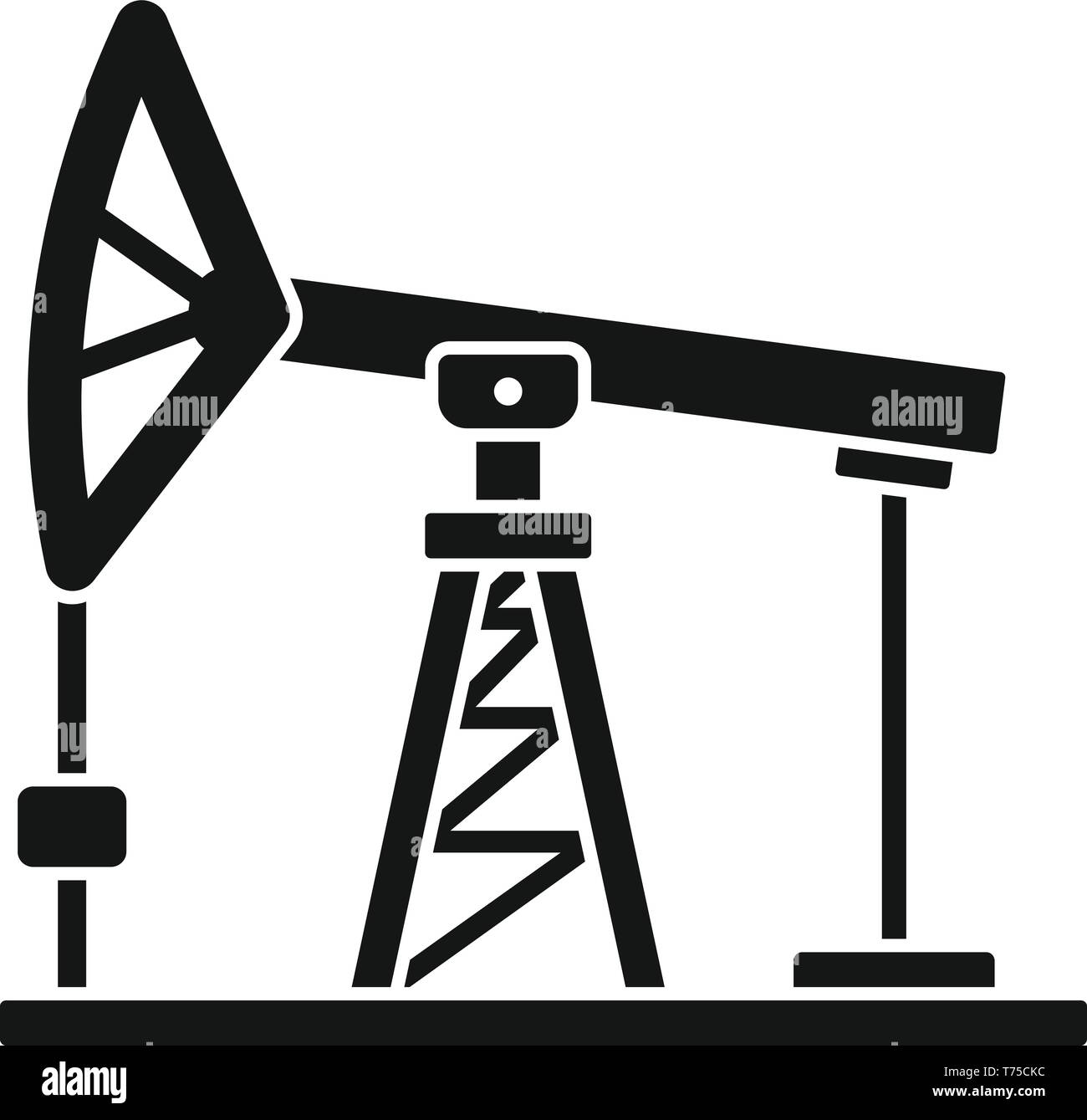 Extract petrol station icon. Simple illustration of extract petrol ...