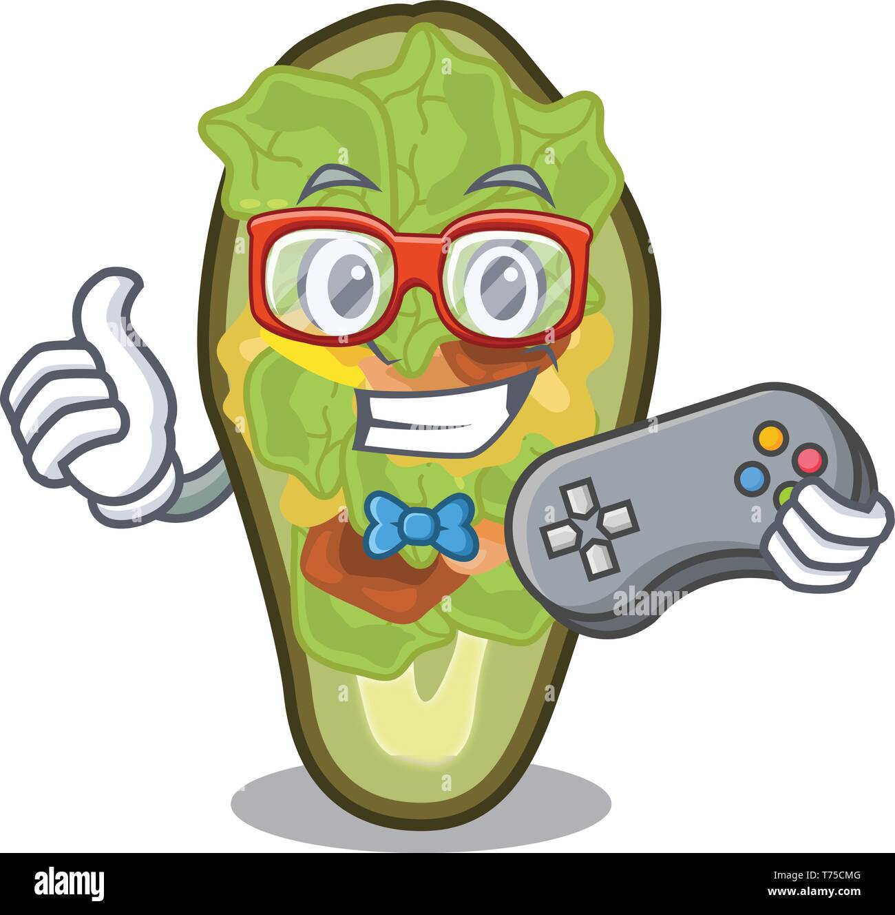 Gamer stuffed avocado on a character board Stock Vector Image & Art - Alamy