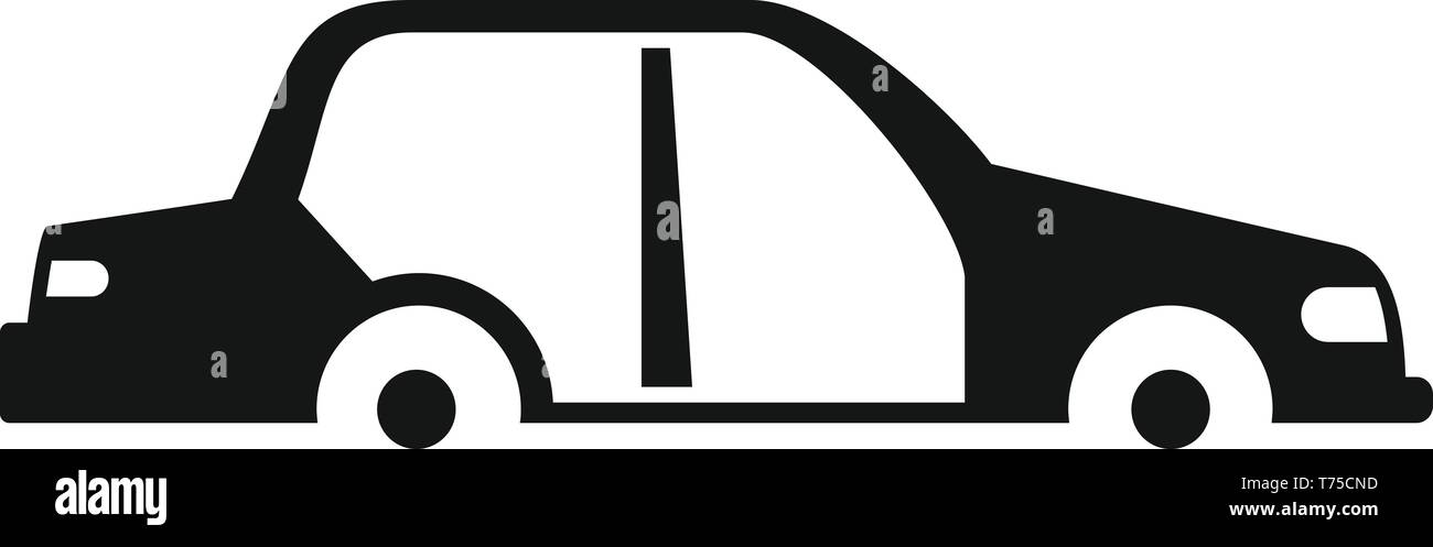 Car without some parts icon. Simple illustration of car without some ...