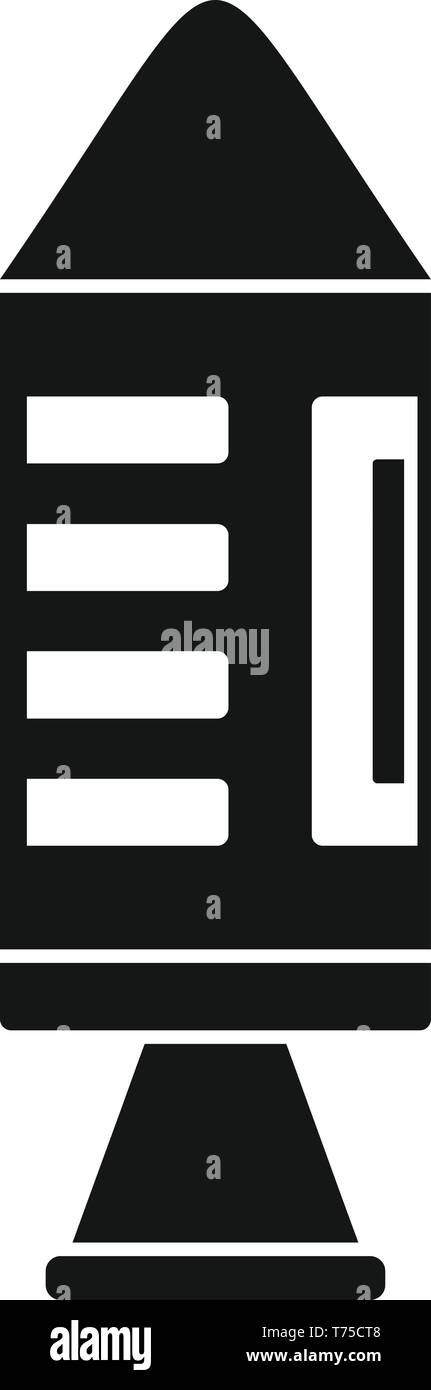 Spaceship icon. Simple illustration of spaceship vector icon for web ...