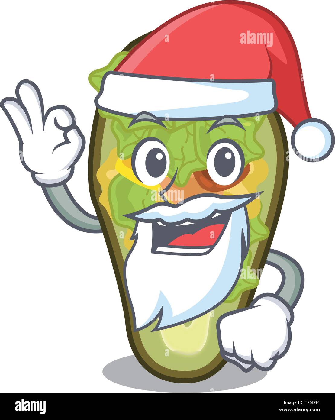 Christmas avocado avocado in Stock Vector Images - Alamy