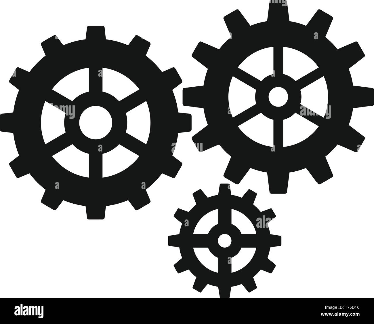 Gear cog icon. Simple illustration of gear cog vector icon for web ... Gear cog icon. Simple illustration of gear cog vector icon for web ...