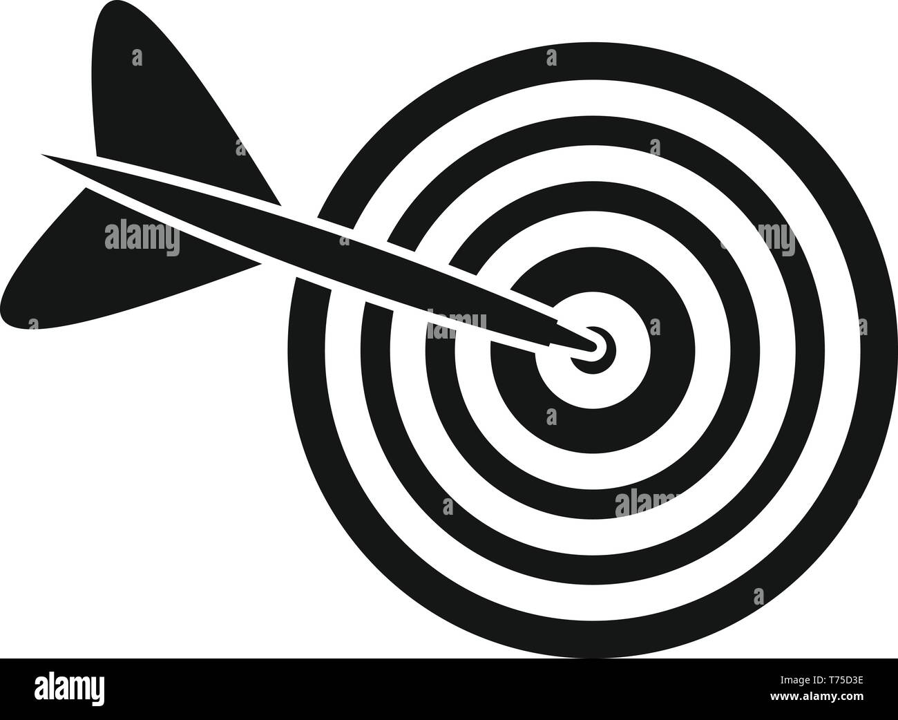 Business target icon. Simple illustration of business target vector ...