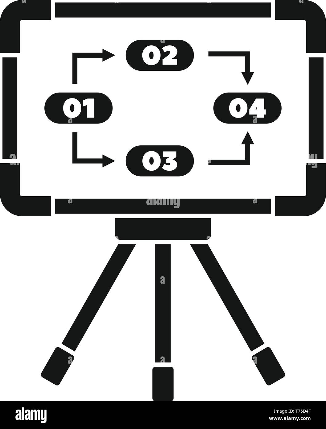 Work management icon. Simple illustration of work management vector ...