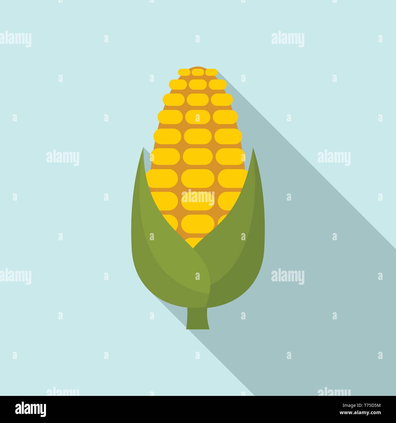 Natural maize icon. Flat illustration of natural maize vector icon for ...