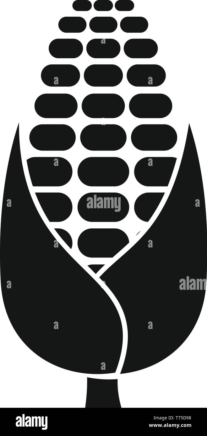 Natural maize icon. Simple illustration of natural maize vector icon ...