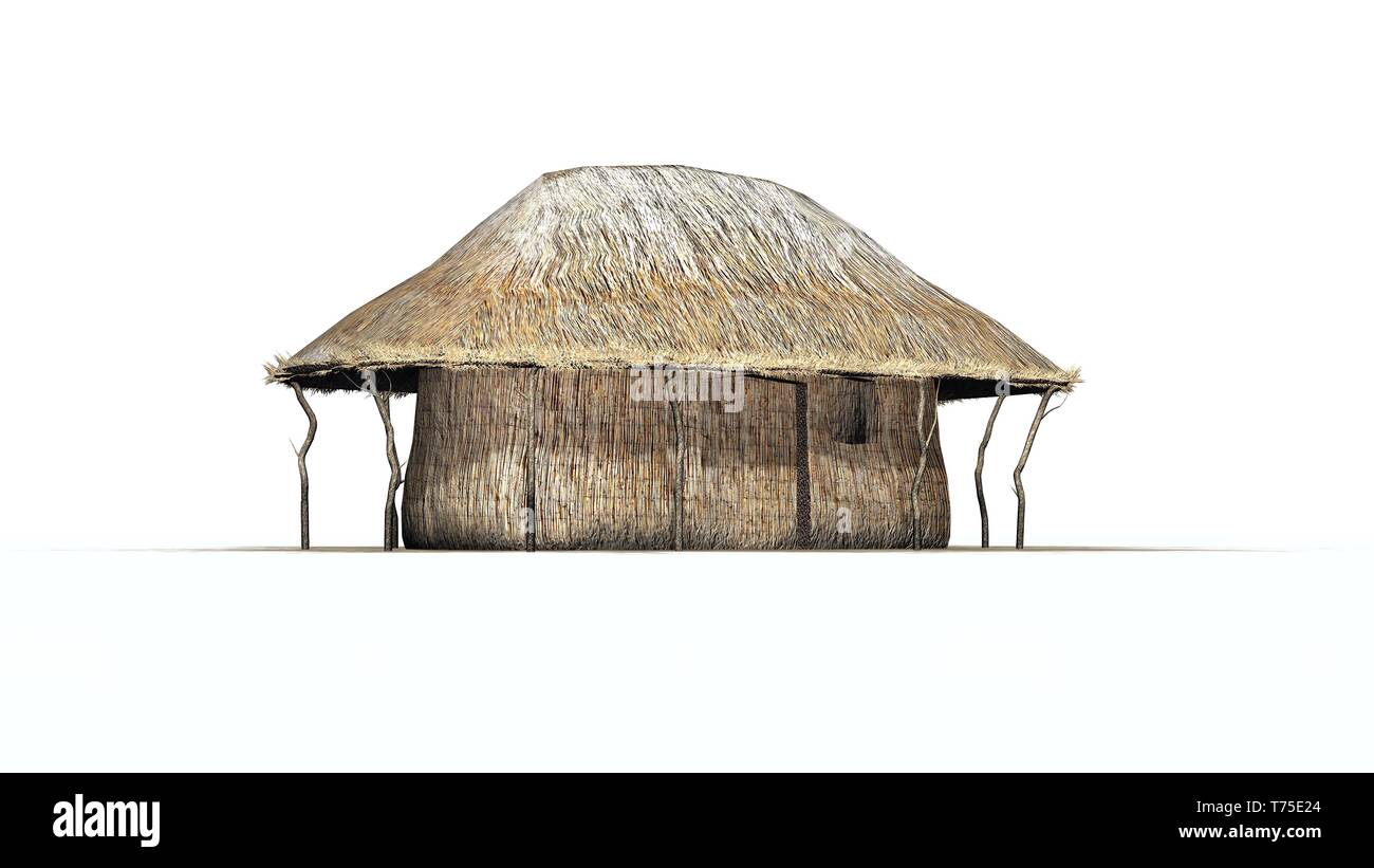 Beach hut illustration isolated Cut Out Stock Images & Pictures - Alamy