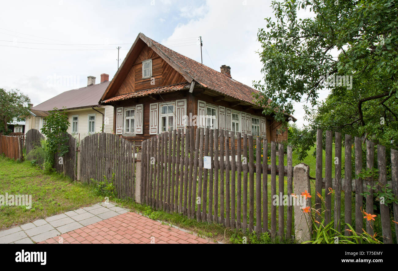 Polish rural hut Stock Photo - Alamy