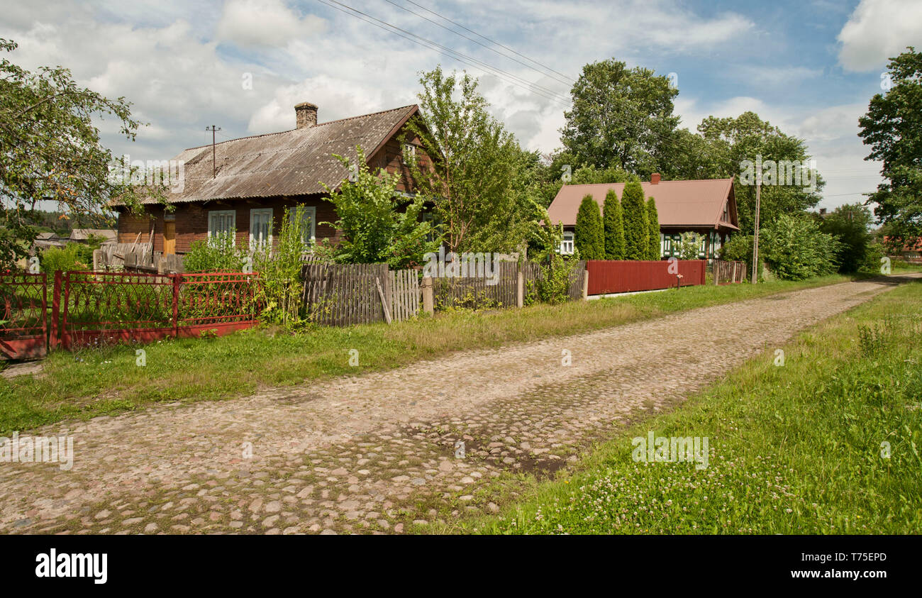 Polish rural hut Stock Photo - Alamy