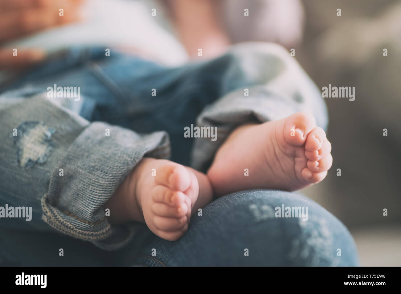 Close up image of baby feet Stock Photo - Alamy