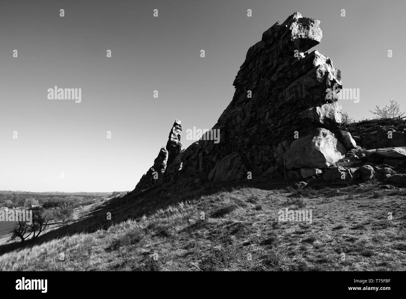 Devil's Wall at Weddersleben,Saxony Anhalt,Harz,Germany Stock Photo - Alamy