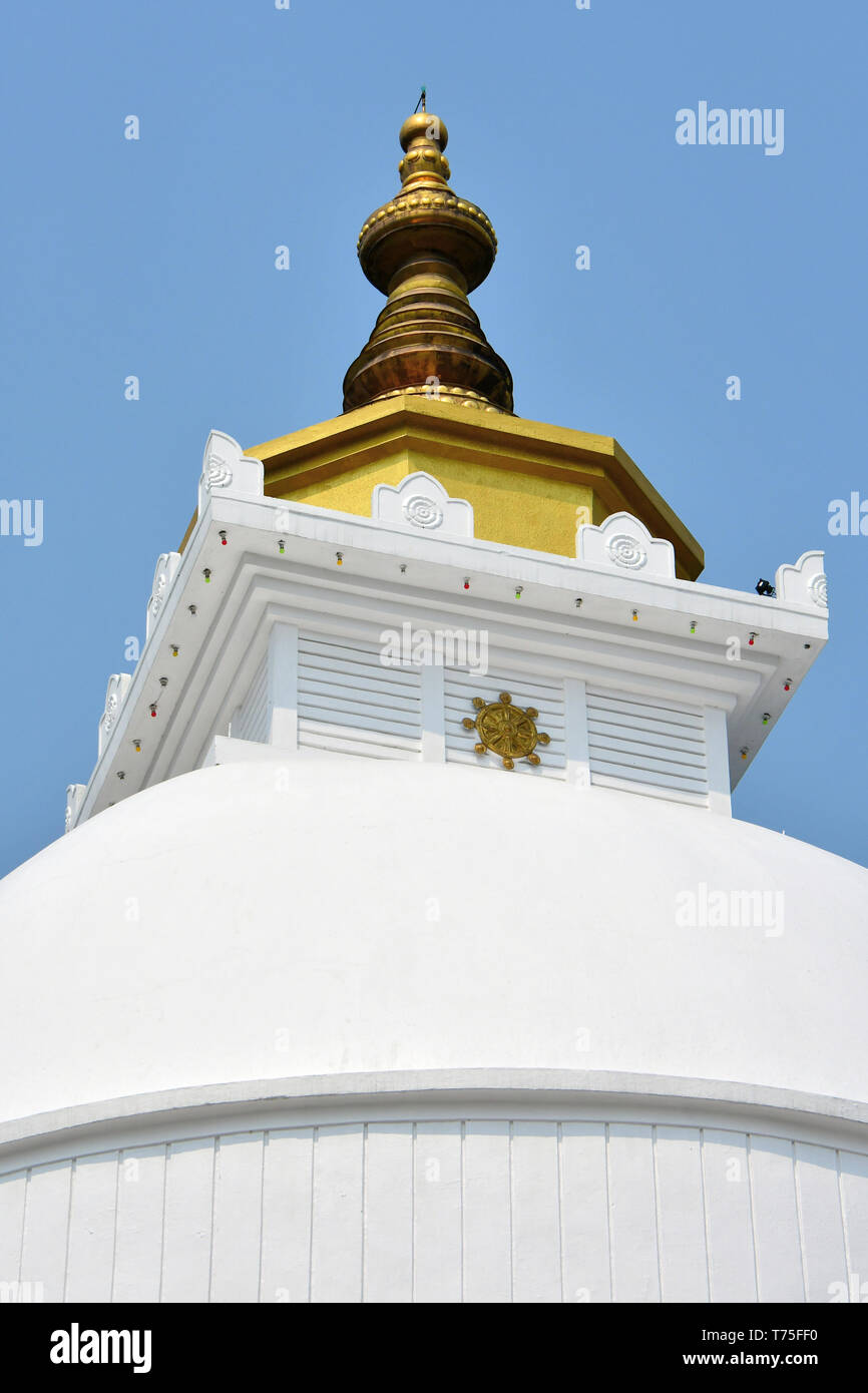 World Peace Stupa, Shanti Stupa, Pokhara, Nepal Stock Photo - Alamy
