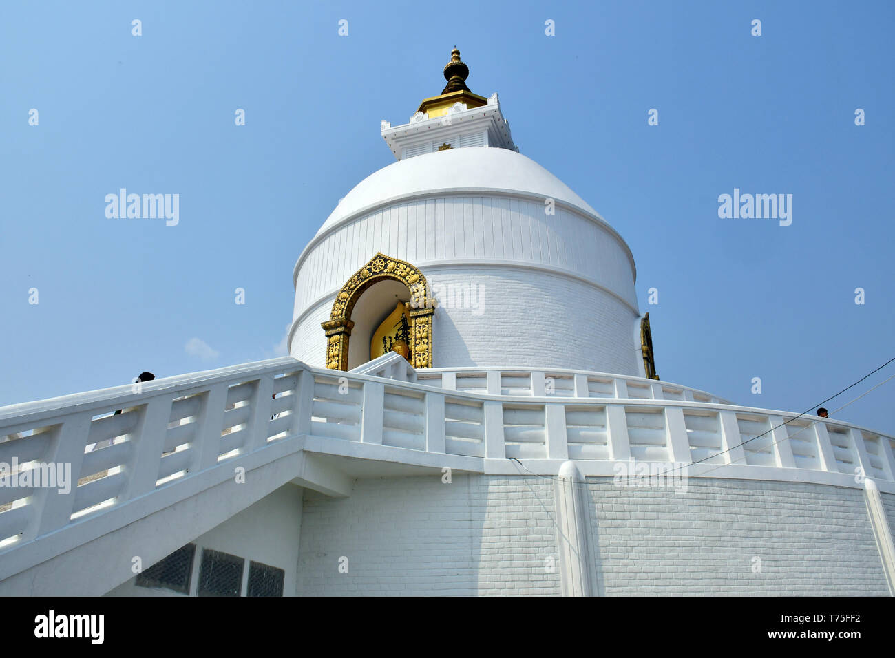 World Peace Stupa, Shanti Stupa, Pokhara, Nepal Stock Photo - Alamy