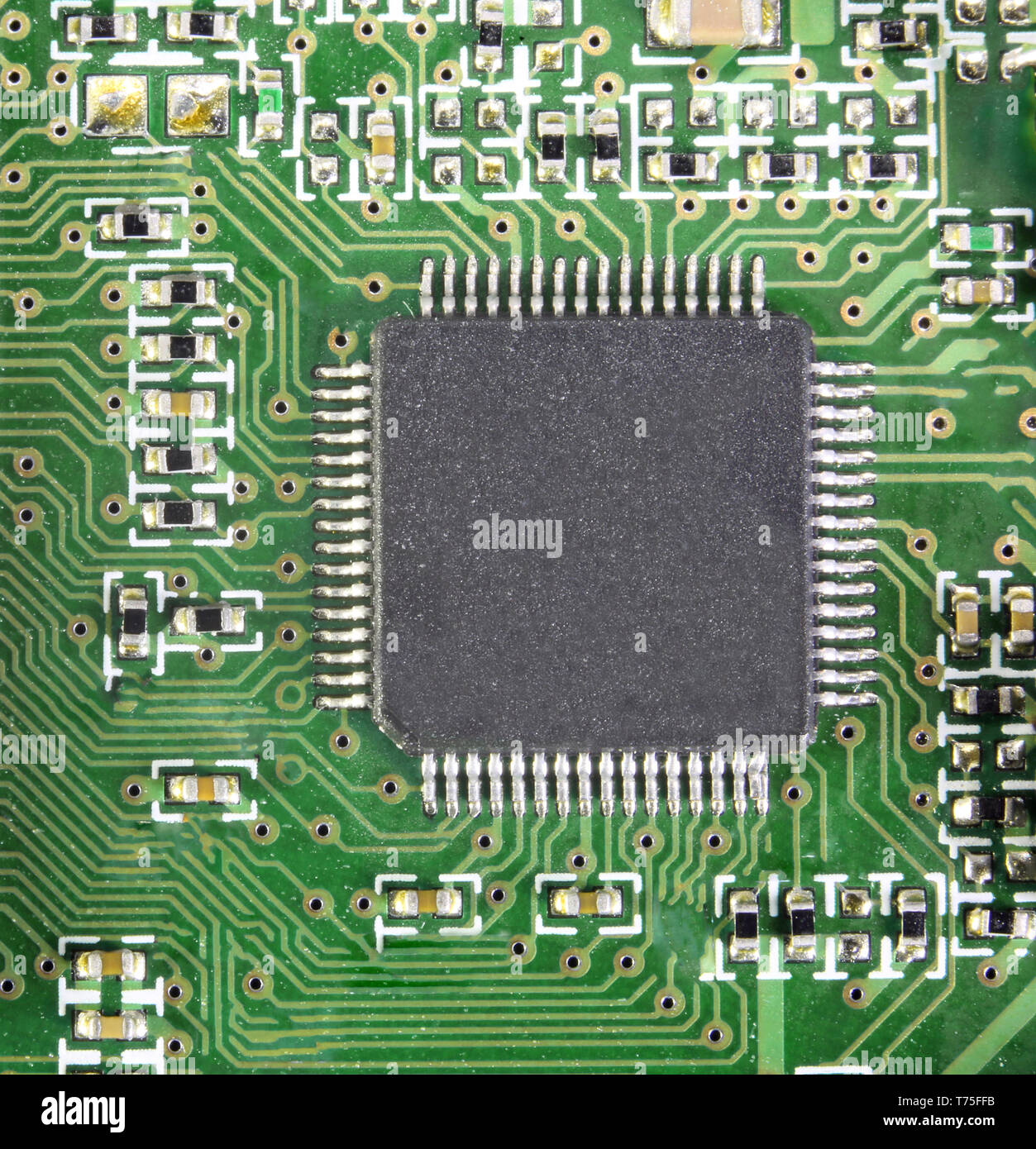 macro photograph of an electronic circuit of a PC Stock Photo - Alamy