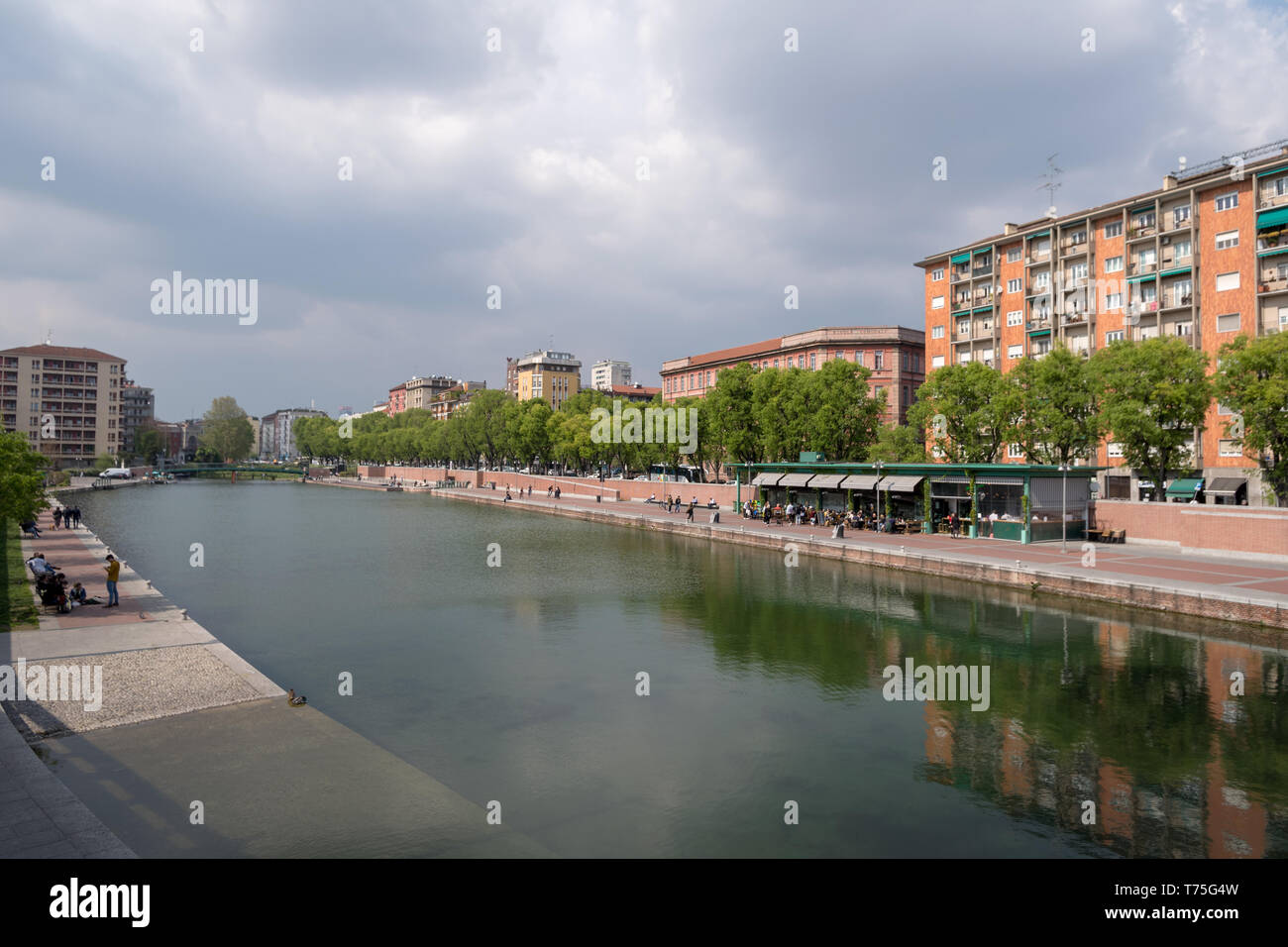 Milan, Italy Navigli district Darsena riverside area Stock Photo - Alamy