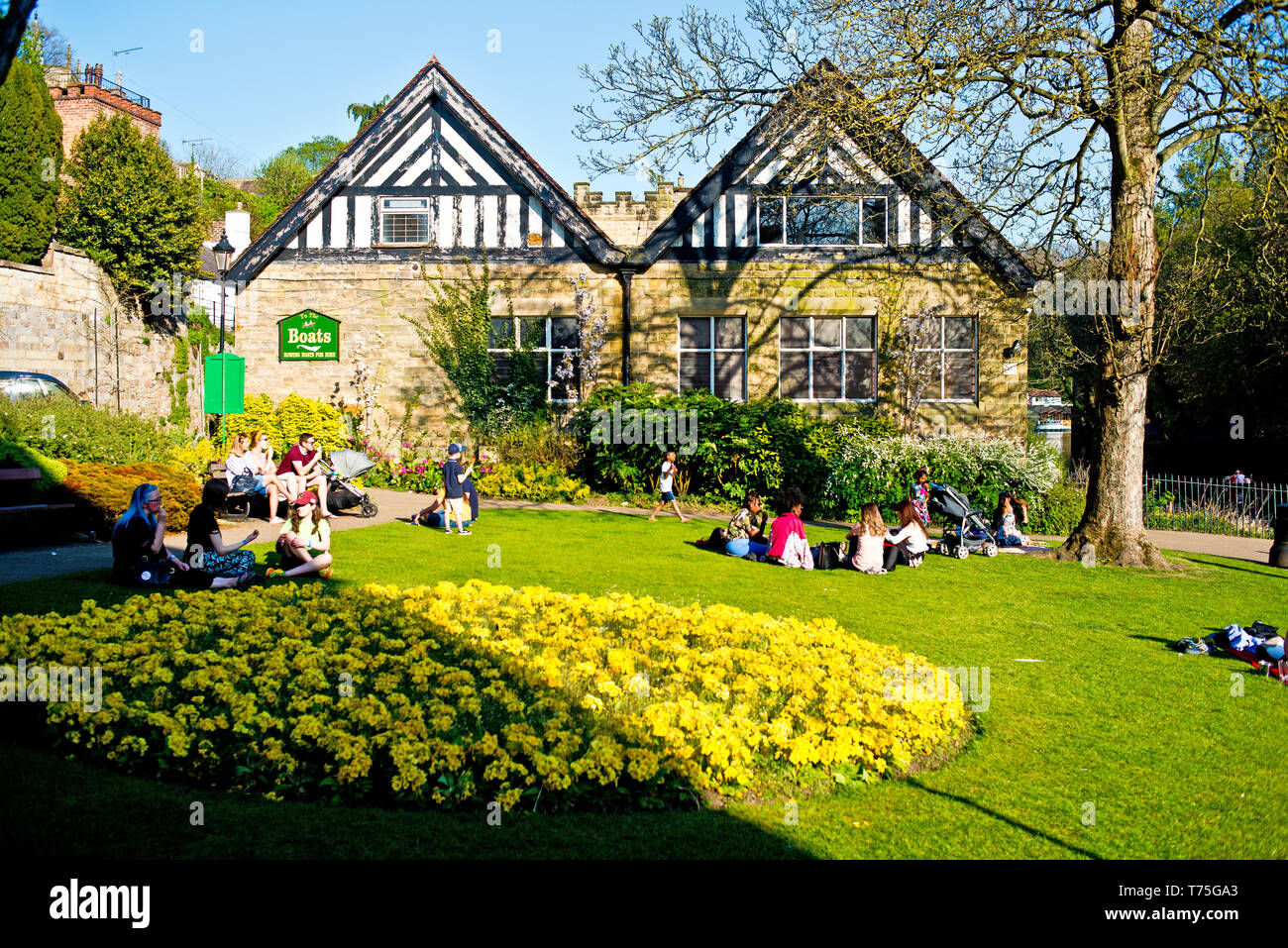 Rowing boats for Hire, Knaresborough, England Stock Photo - Alamy