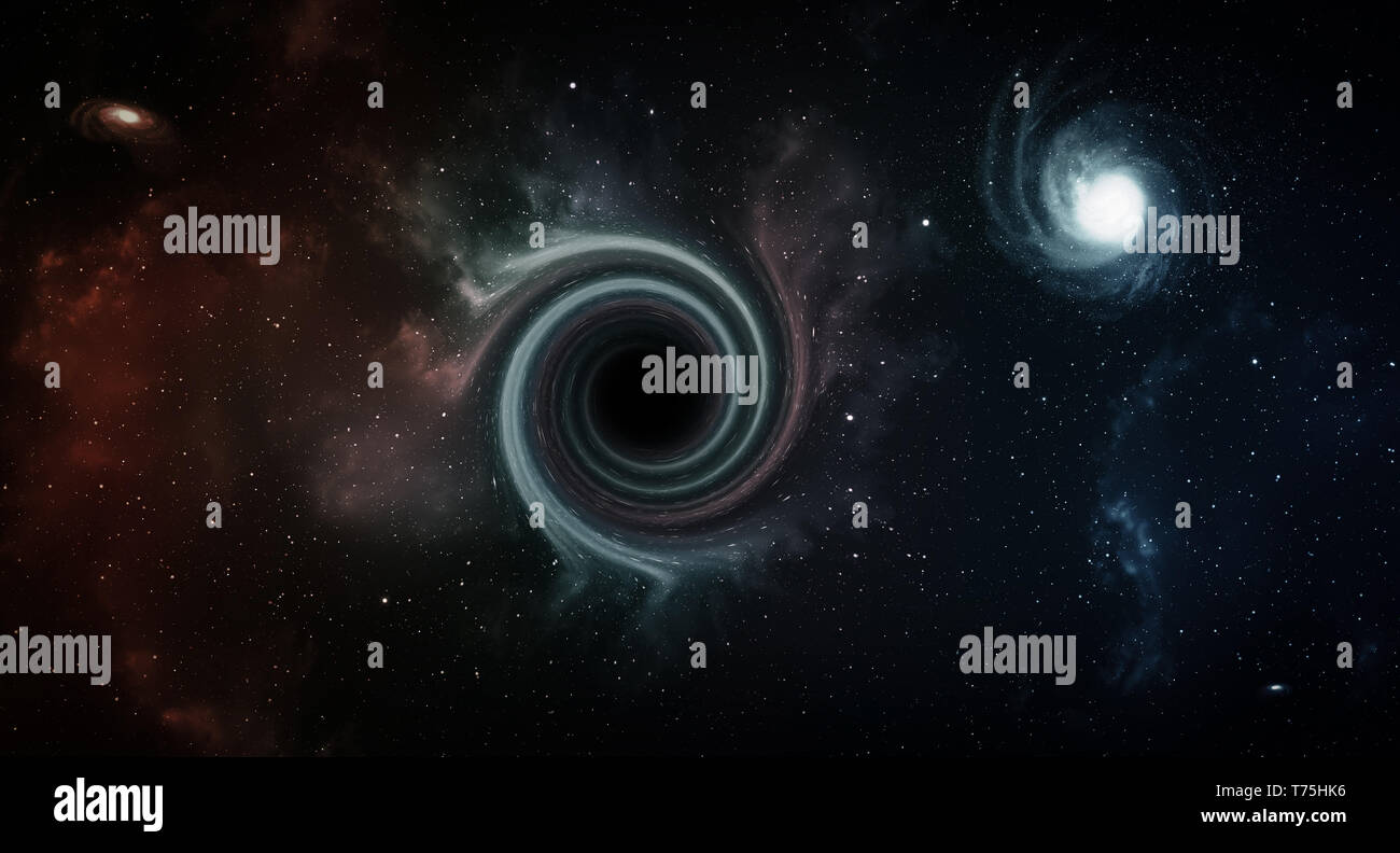 Black hole in space. Abstract background Stock Photo - Alamy