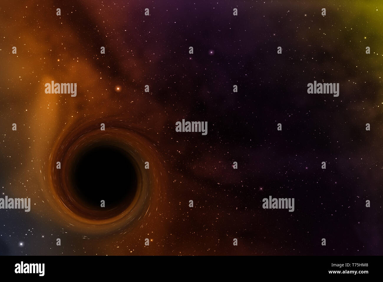 Black hole in space. Abstract background Stock Photo - Alamy