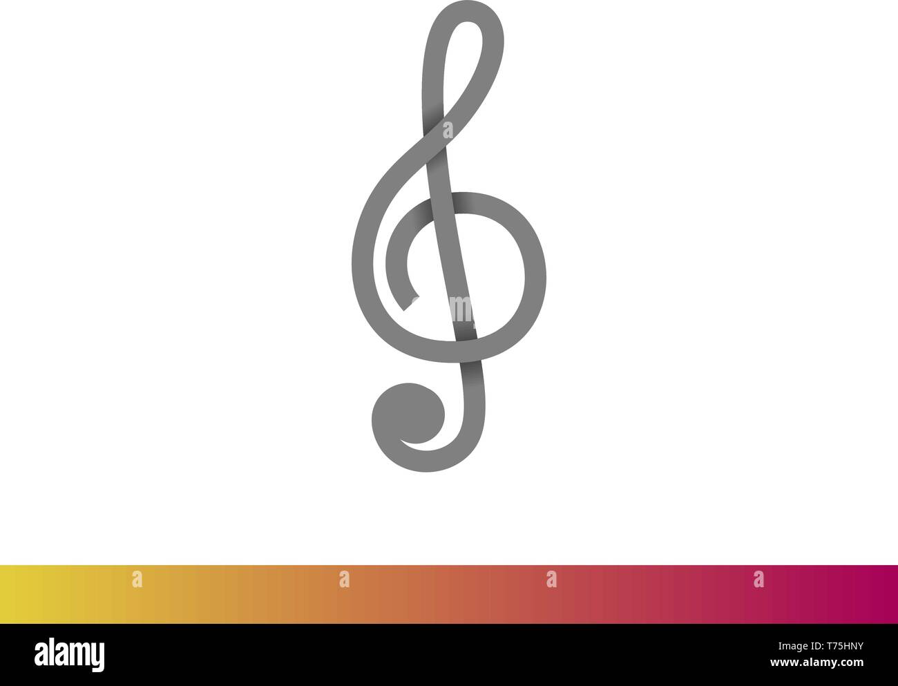 Treble g clef hi-res stock photography and images - Alamy