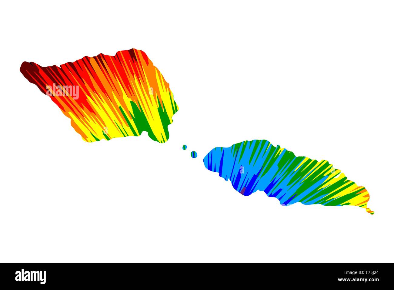 Western samoa map hi-res stock photography and images - Alamy