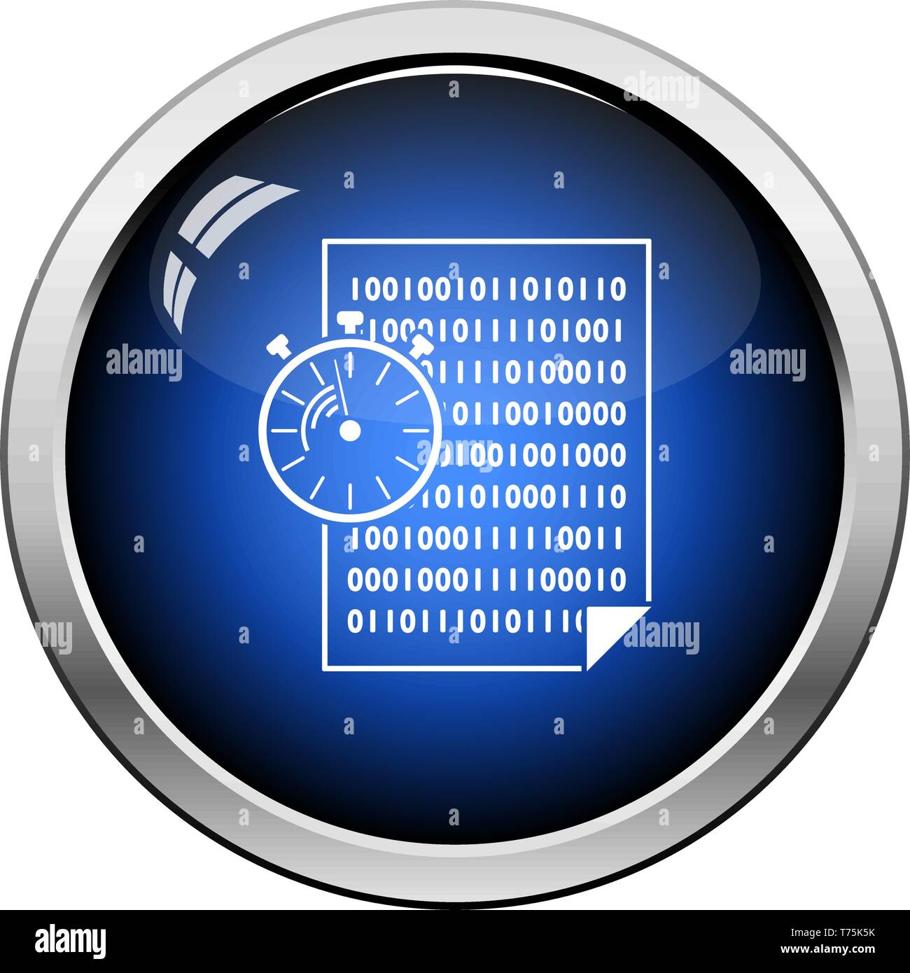 Fast Development Icon. Glossy Button Design. Vector Illustration Stock ...