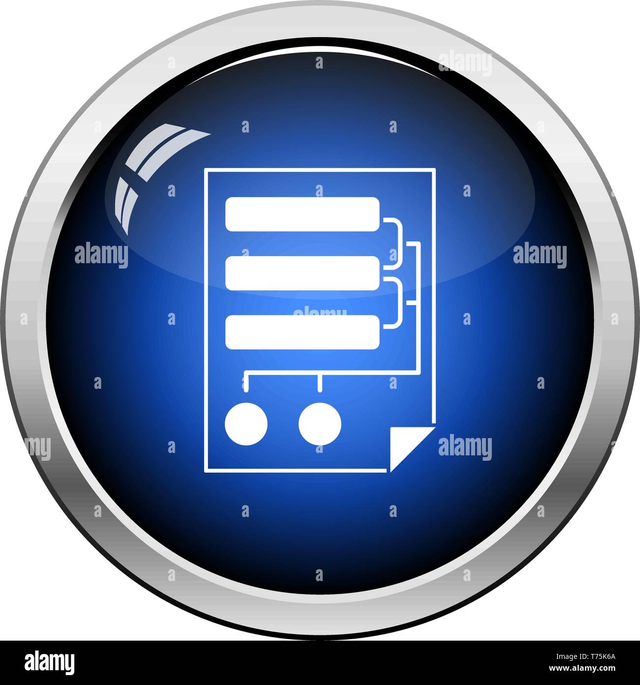 Code Map Icon. Glossy Button Design. Vector Illustration Stock Vector ...