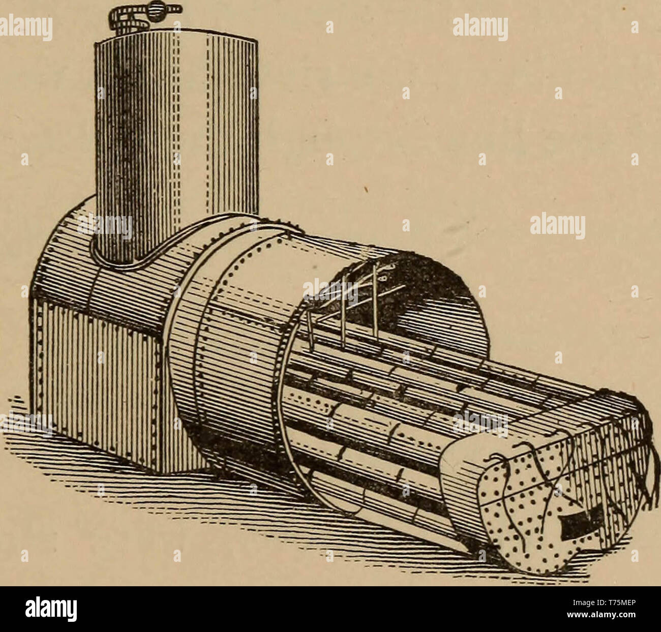 "Steam boiler explosions, in theory and in pactice;" (1887 Stock Photo ...