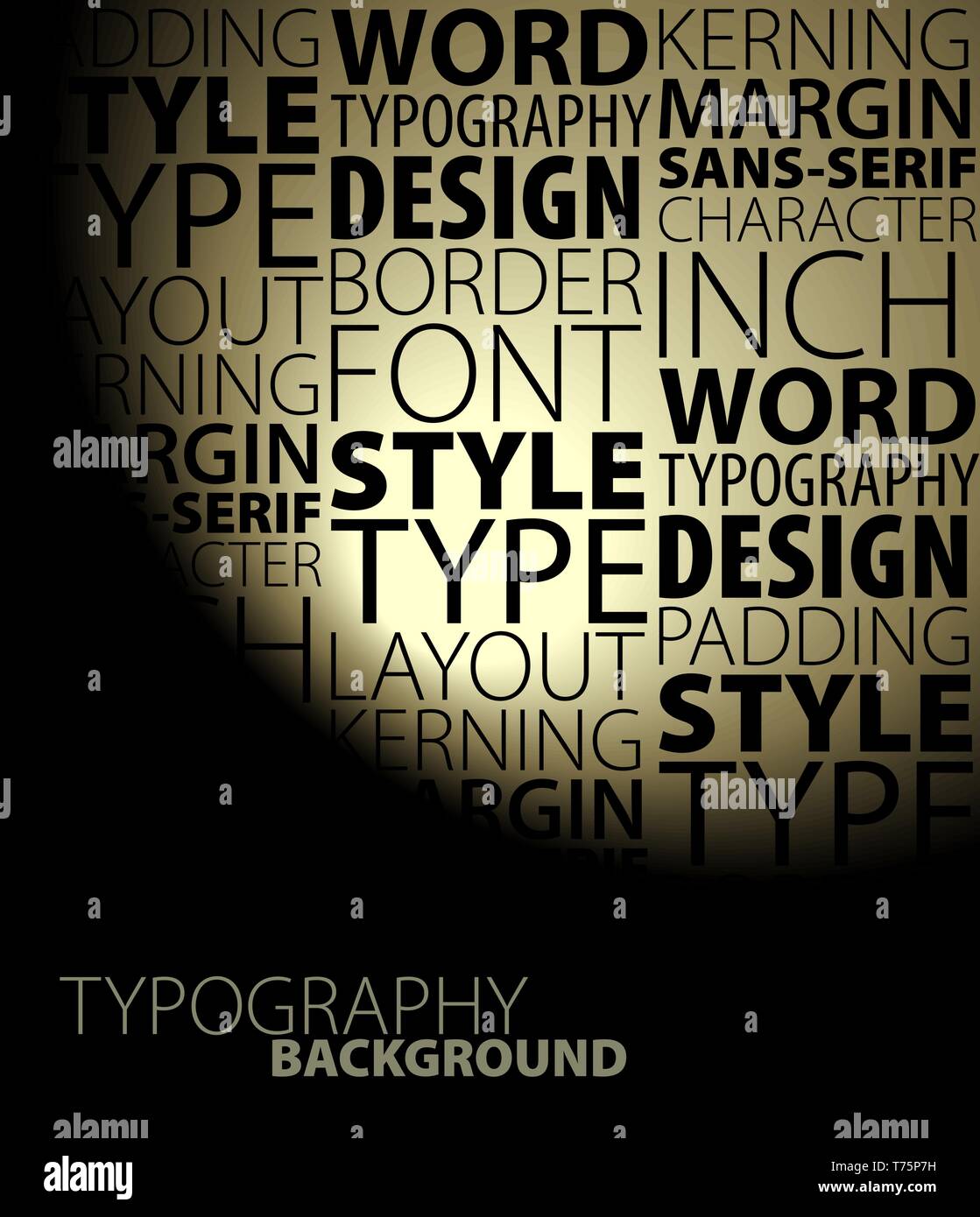 Dark Abstract design and typography background Stock Vector Image & Art ...