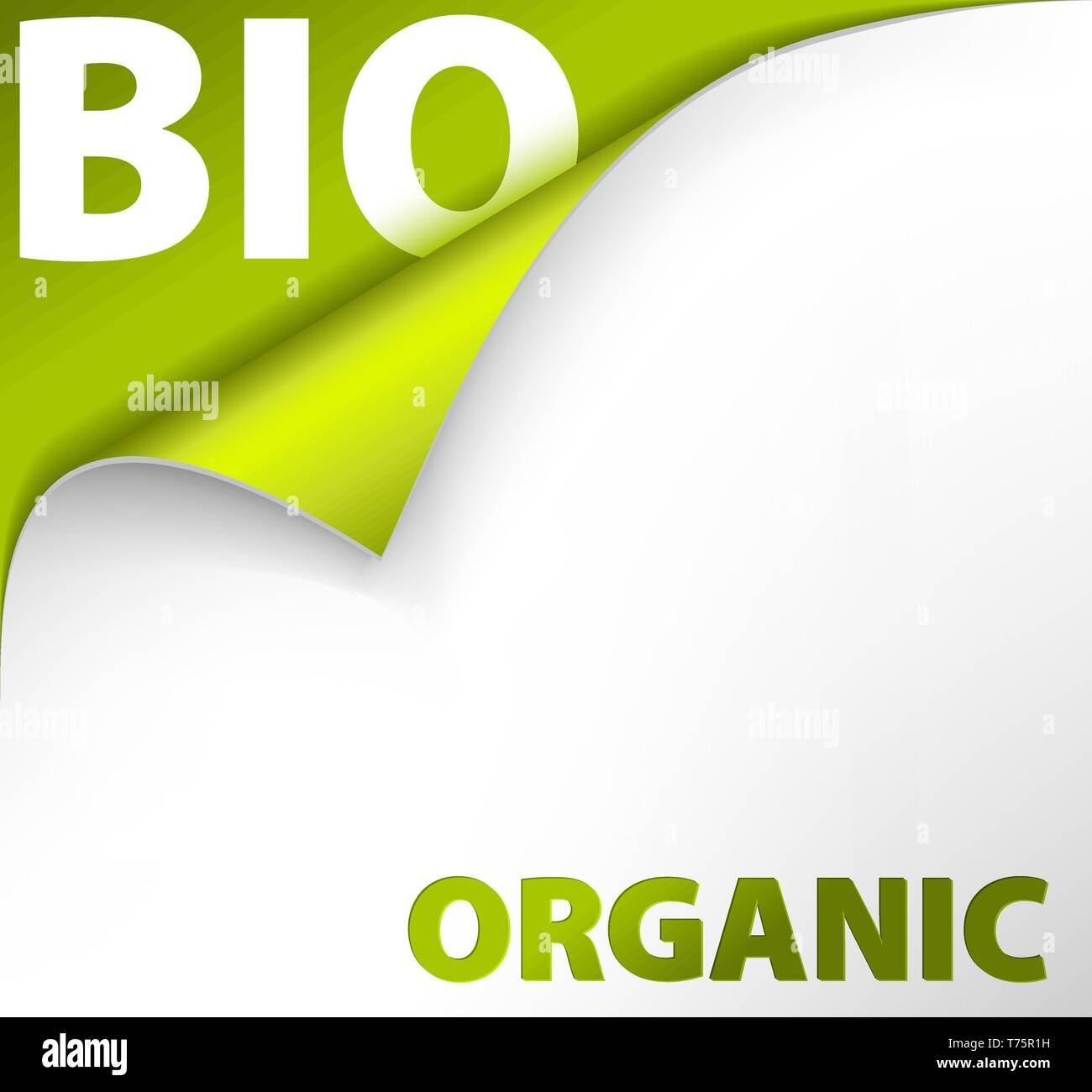 background bookmark for organic / bio food Stock Vector Image & Art - Alamy