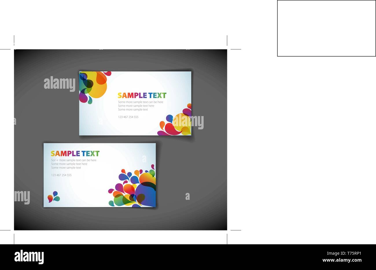 Unique business card design templates hi-res stock photography and ...